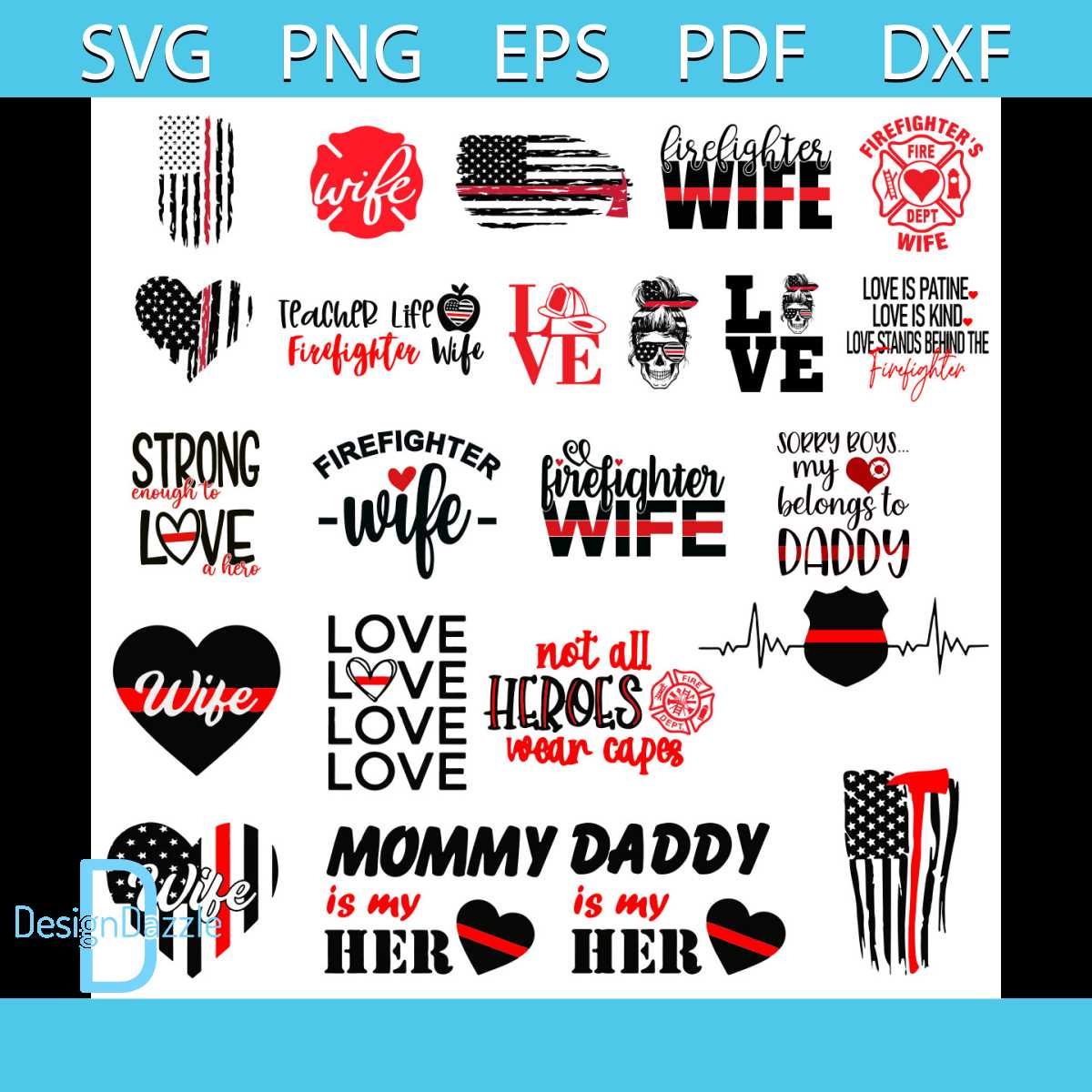 Firefighter Bundle File Svg, Jobs Svg, Trending Svg, Firefig | Inspire ...