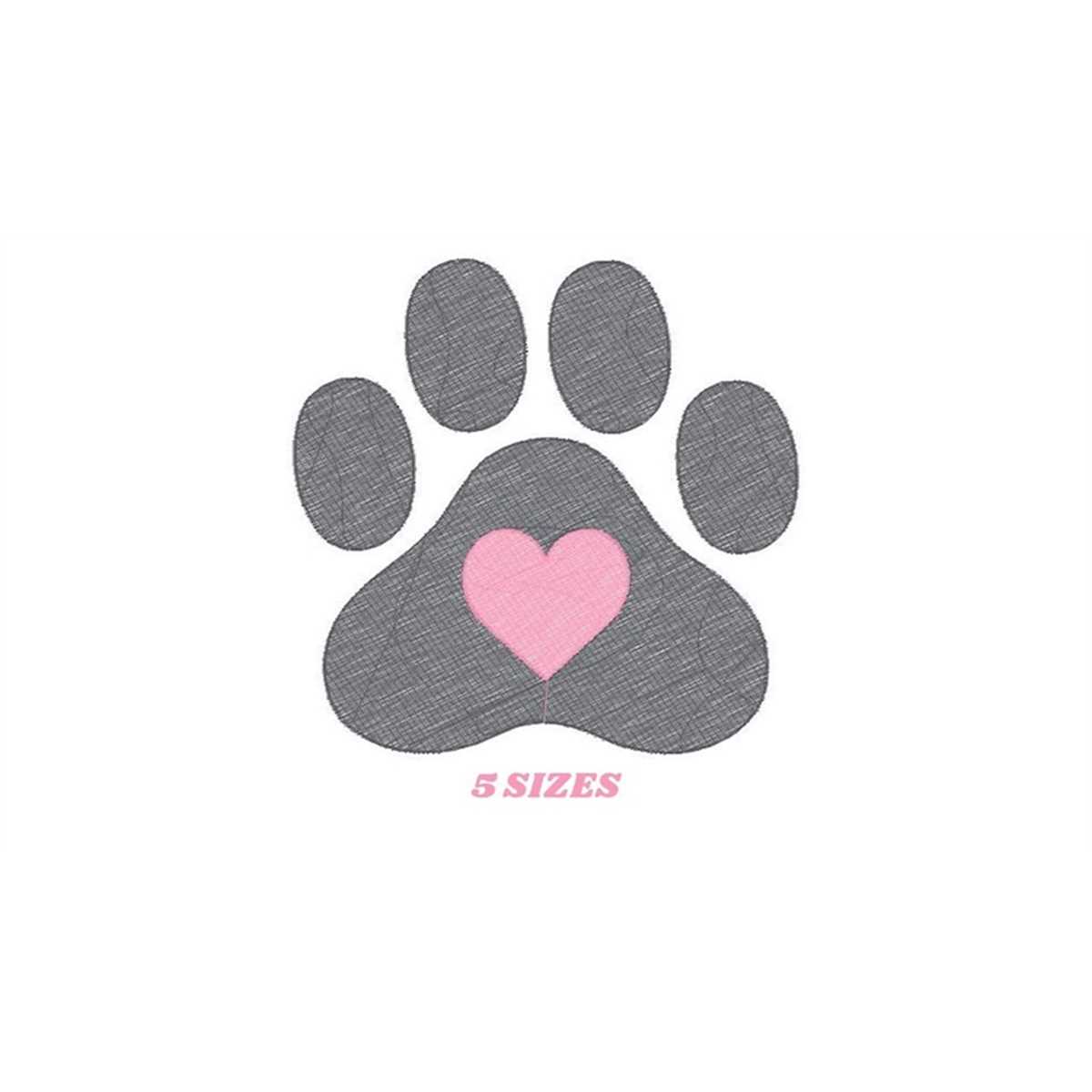 Dog Paw embroidery designs - Dogs embroidery design machine | Inspire ...