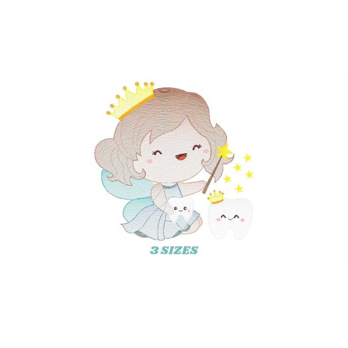 Fairy embroidery designs - Tooth fairy godmother embroidery | Inspire ...