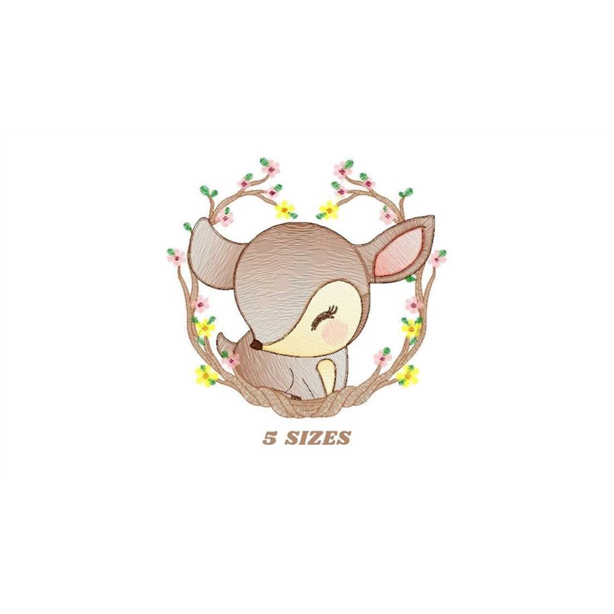 Deer embroidery design - Animal embroidery designs machine e | Inspire ...
