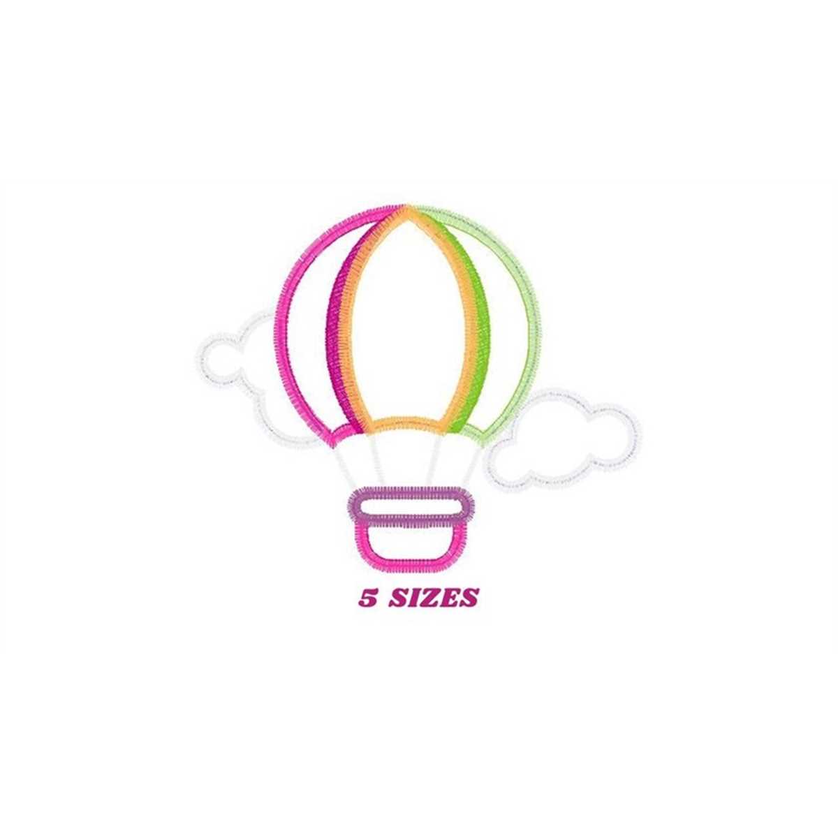 Balloon embroidery designs - Hot air balloon embroidery desi | Inspire ...