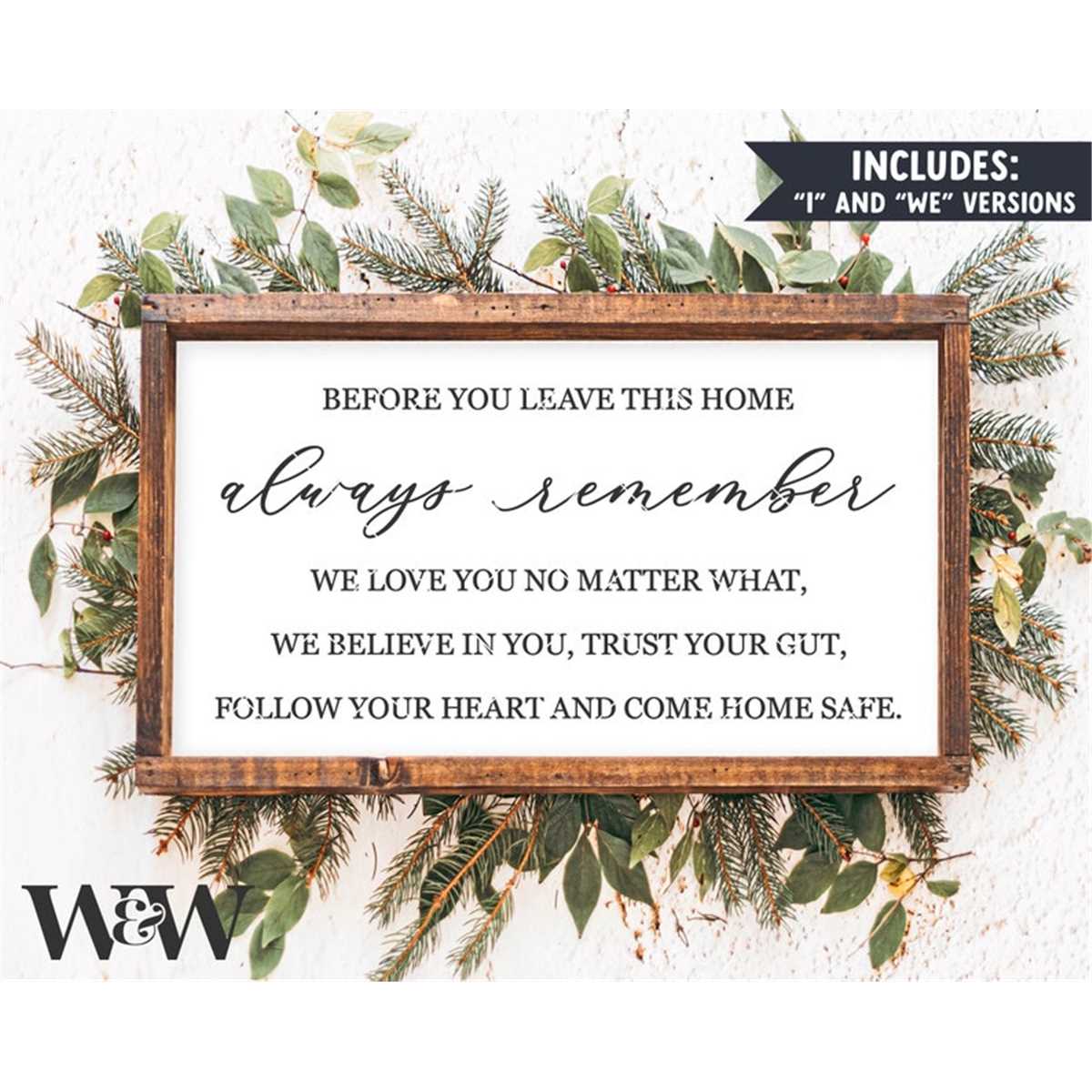 Before You Leave Always Remember SVG PNG | Farmhouse Sign SV - Inspire ...