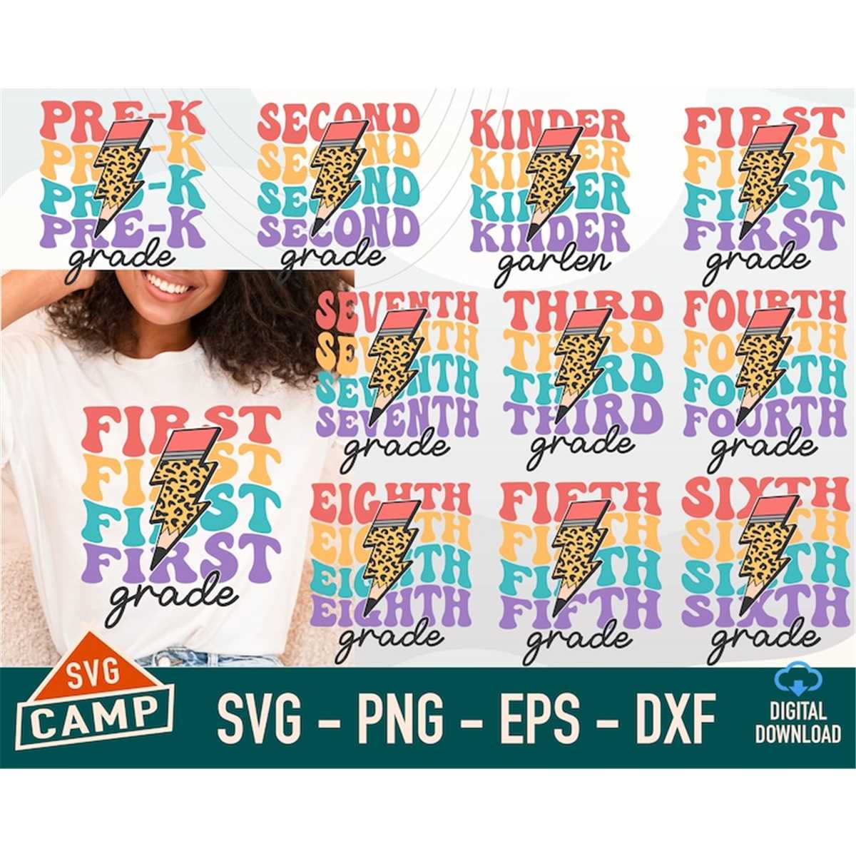 Teacher Svg Bundle, First day of School Svg, Kindergarten Te - Inspire ...