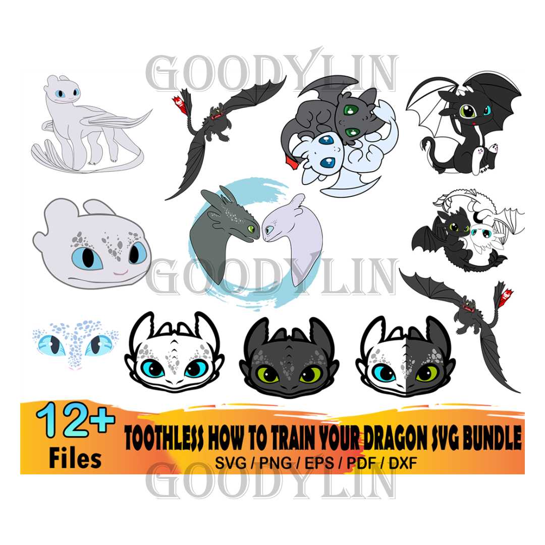 10 Toothless How To Train Your Dragon Bundle Svg, Toothless - Inspire ...