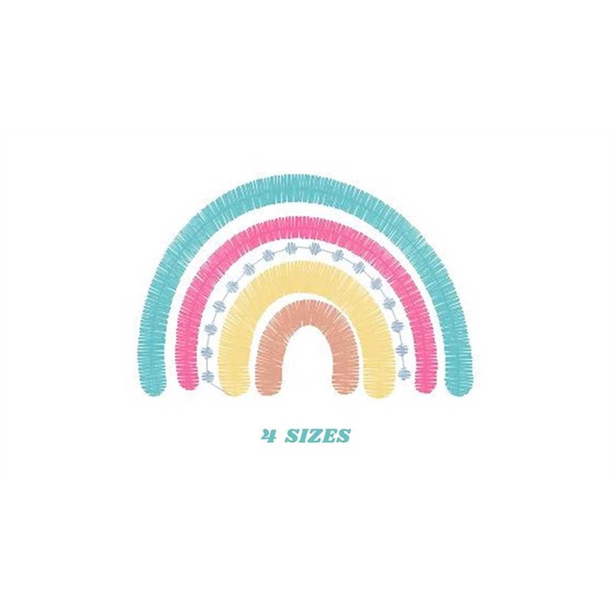 Boho Rainbow embroidery design - Colorful Rainbow embroidery - Inspire ...