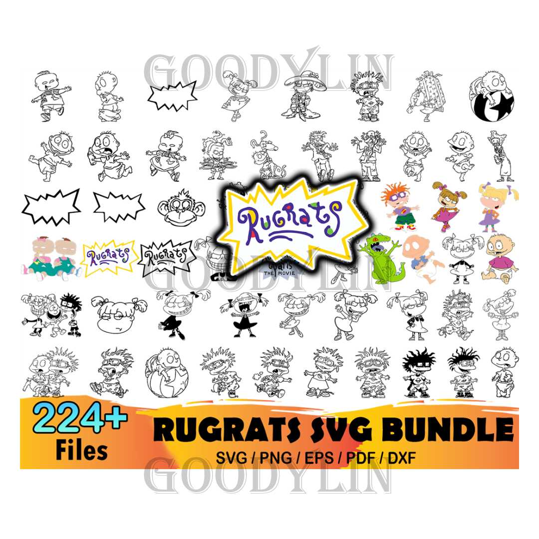 224 Rugrats Bundle Svg, Rugrats Svg, Rugrats Vector, Rugrats | Inspire ...