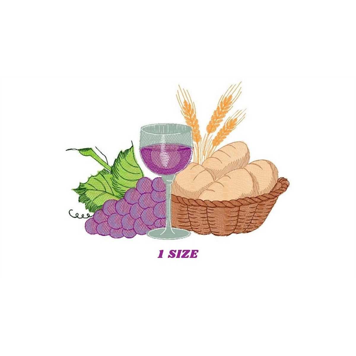 Eucharist embroidery designs - Communion embroidery design m | Inspire ...
