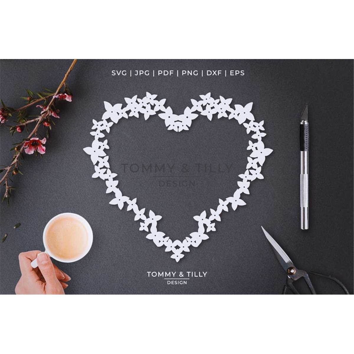 Heart No.1 - Papercutting Template | Machine Cutting | Svg D | Inspire ...