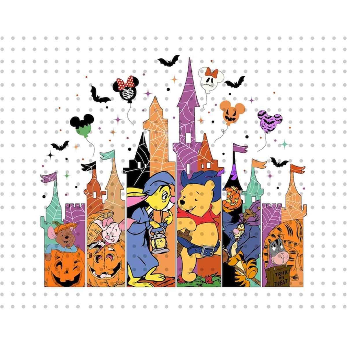 Halloween Castle Png, Halloween Bear And Friends Pvg, Trick | Inspire ...