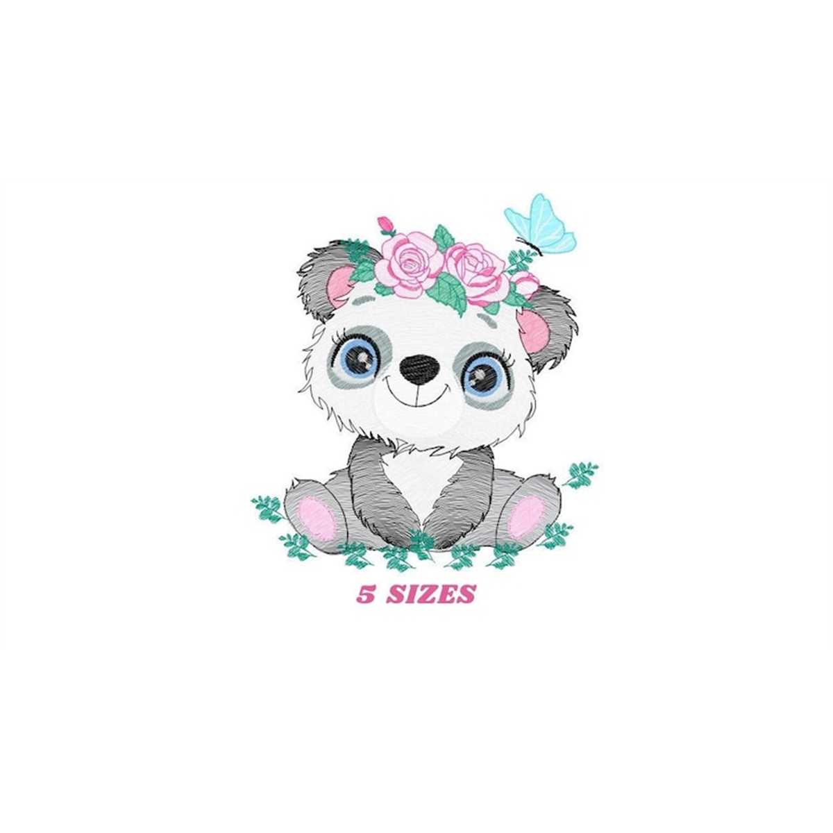 Panda embroidery design - Animal embroidery designs machine - Inspire ...