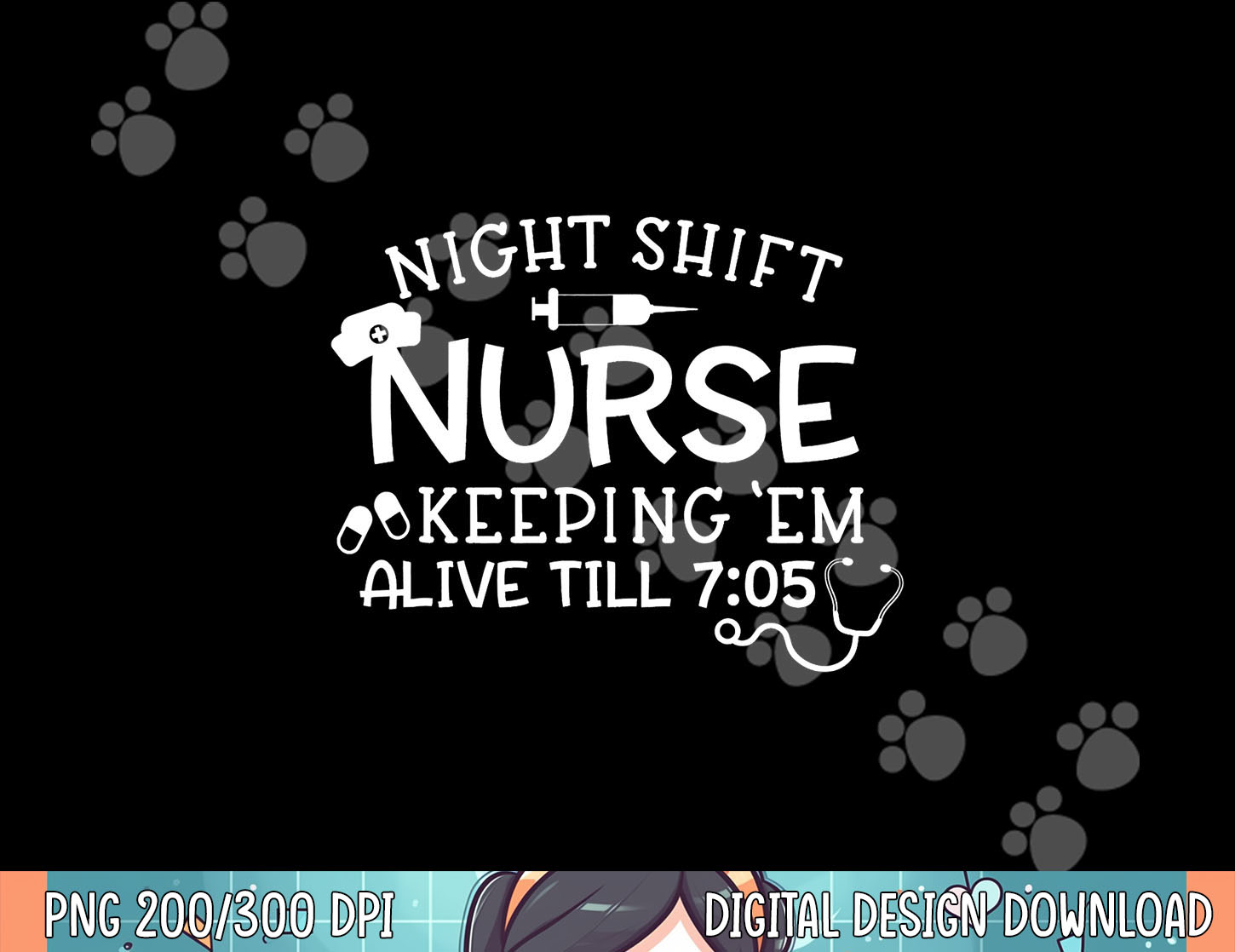 Funny Nightshift Nurse Straight Outta Night Shift Sleeping | Inspire Uplift