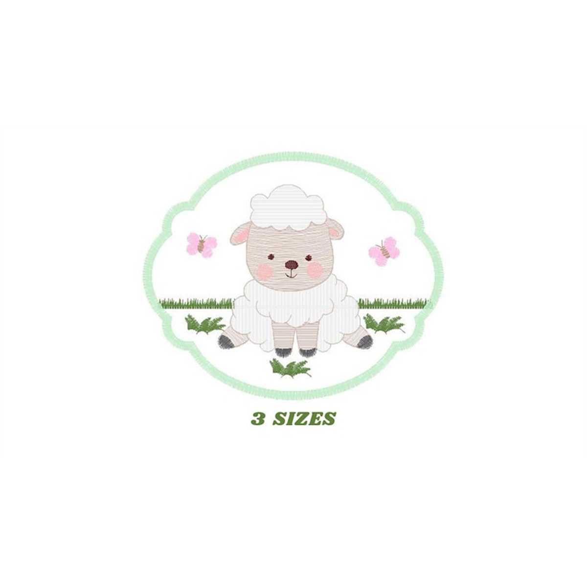 Sheep embroidery design - Lamb embroidery designs machine em | Inspire ...