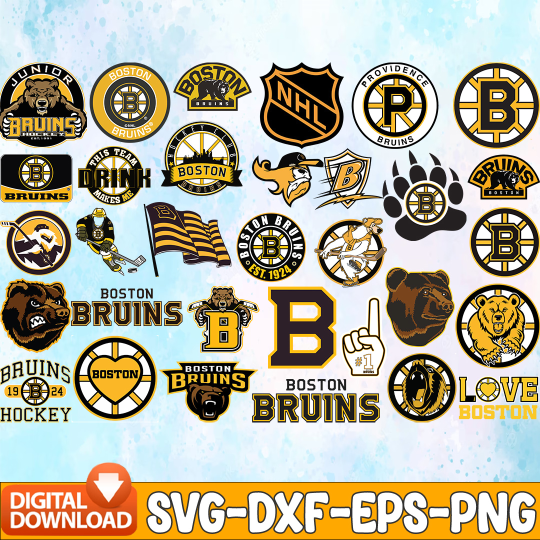 Bundle 32 Files Boston Bruins Hockey Team Svg, Boston Bruins | Inspire ...