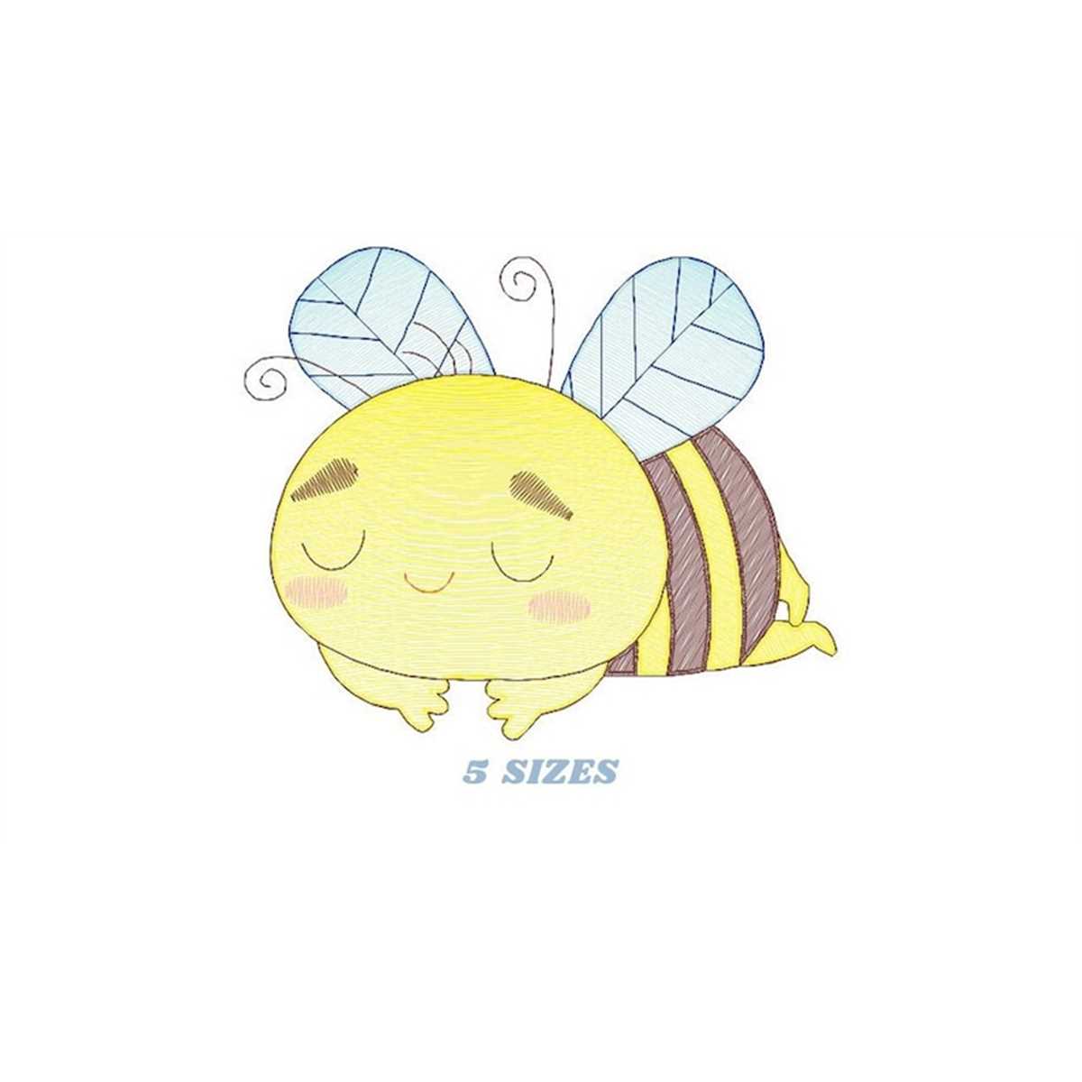 Bee embroidery design - Sleeping Bees embroidery designs mac | Inspire ...