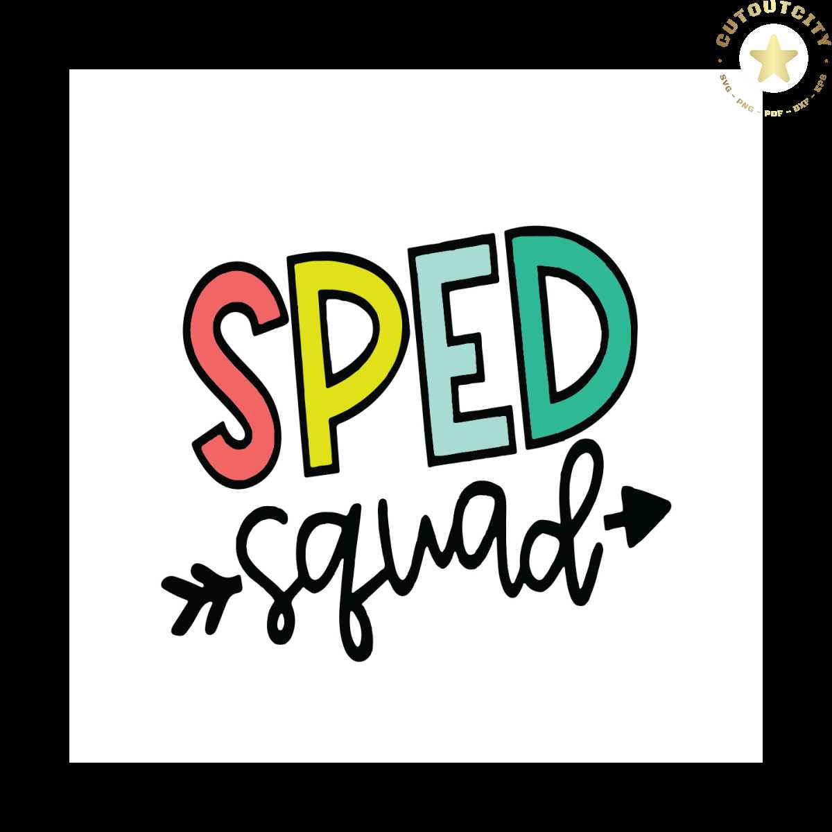 SPED Squad Svg, Sped Teacher Svg, Special Education Svg, Spe | Inspire ...