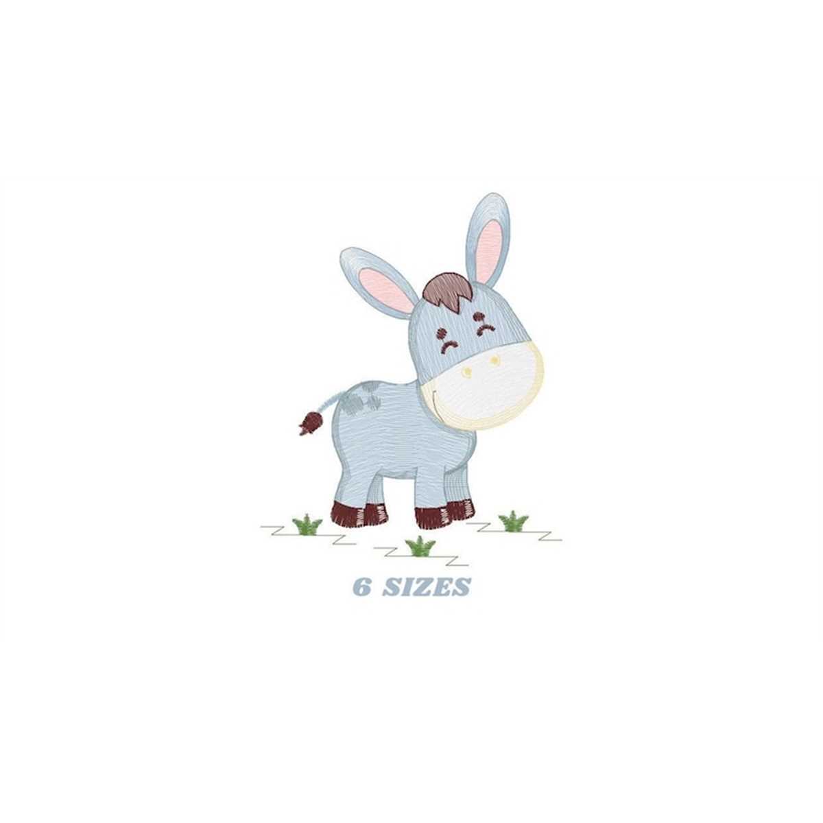 Donkey embroidery design - Farm animals embroidery designs m - Inspire ...