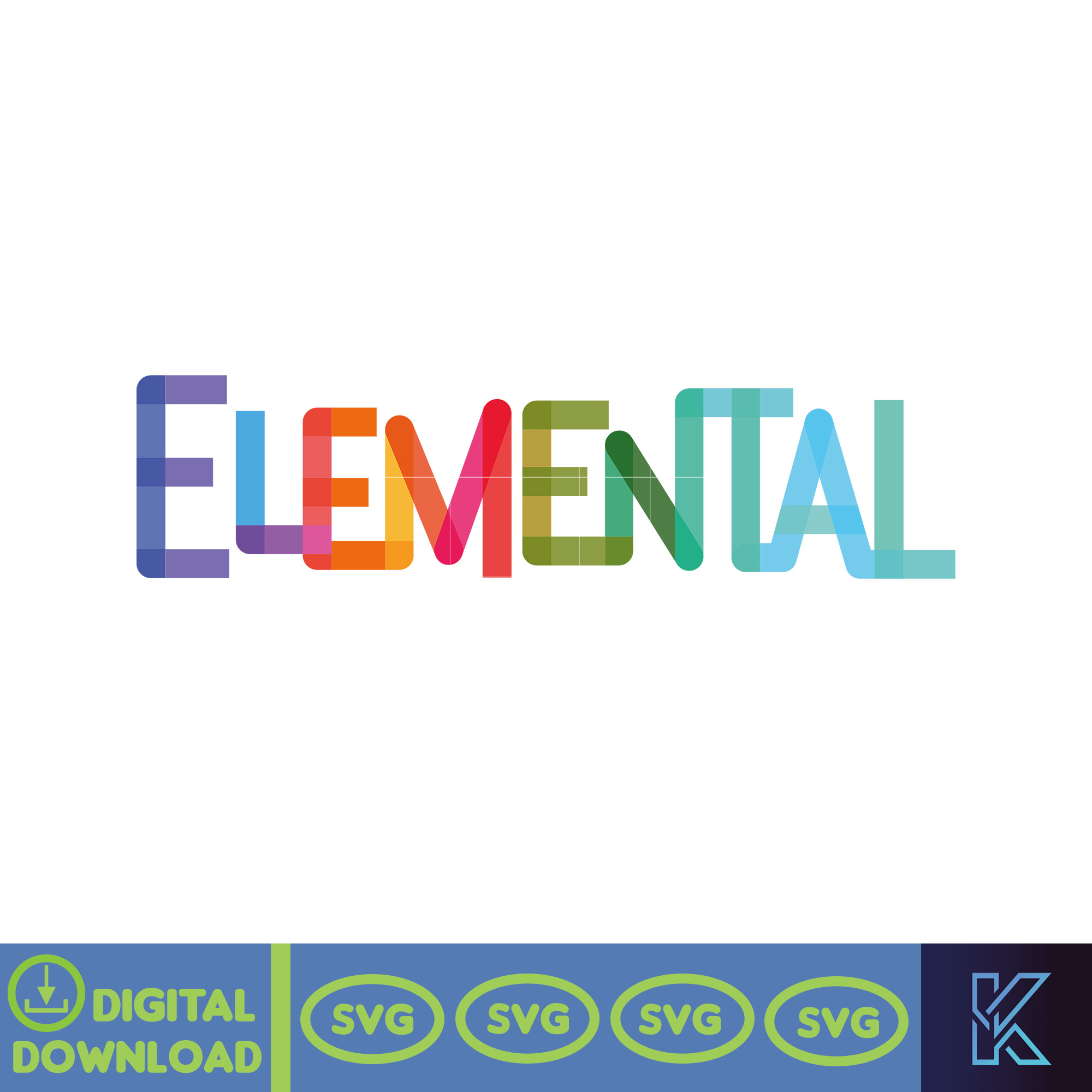 Elemental SVG Layered, Elemental clipart set, Elemental svg | Inspire ...