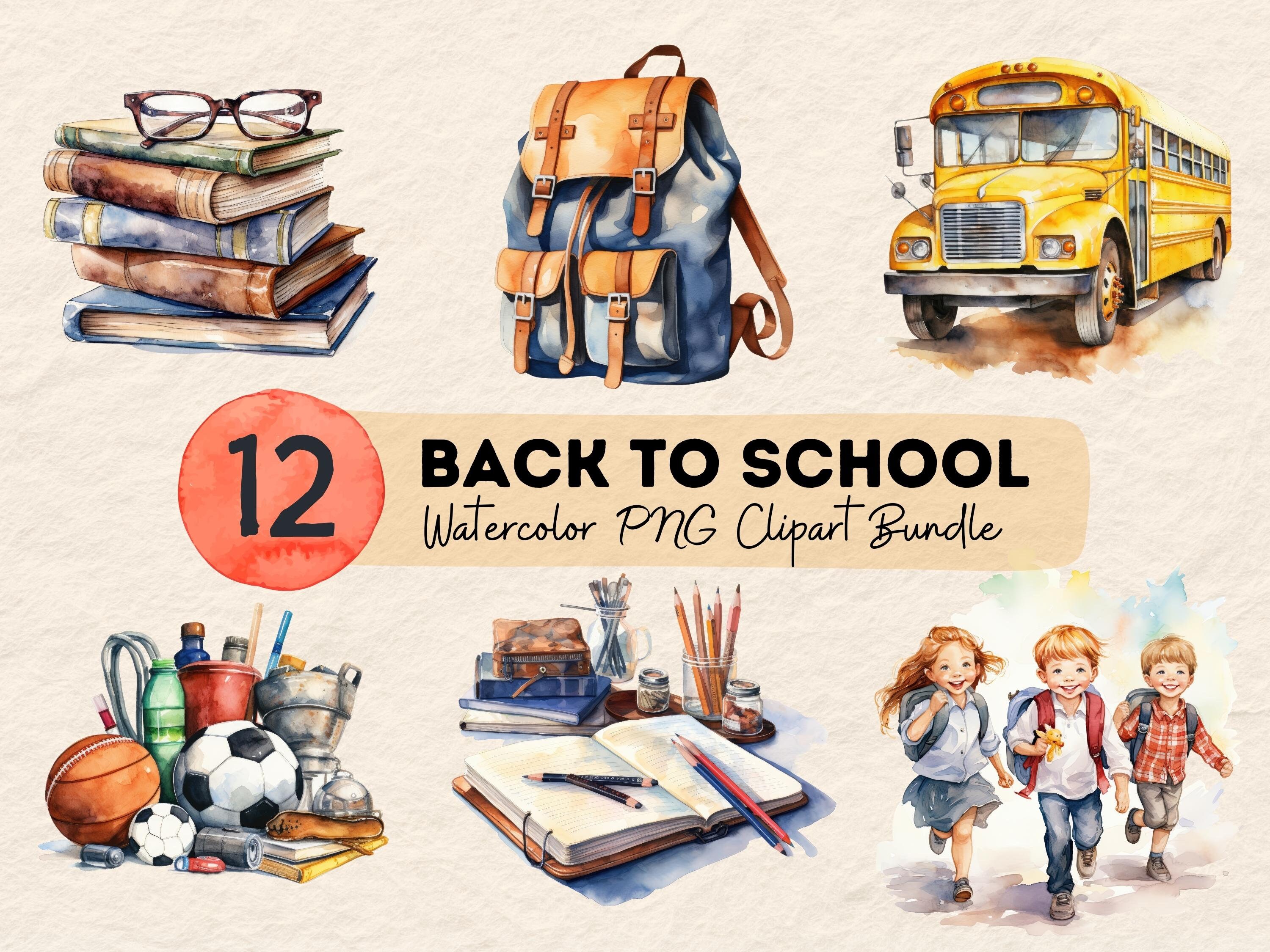 8 Back to School Bundle, Kindergarten png, Pre K PNG, First - Inspire ...