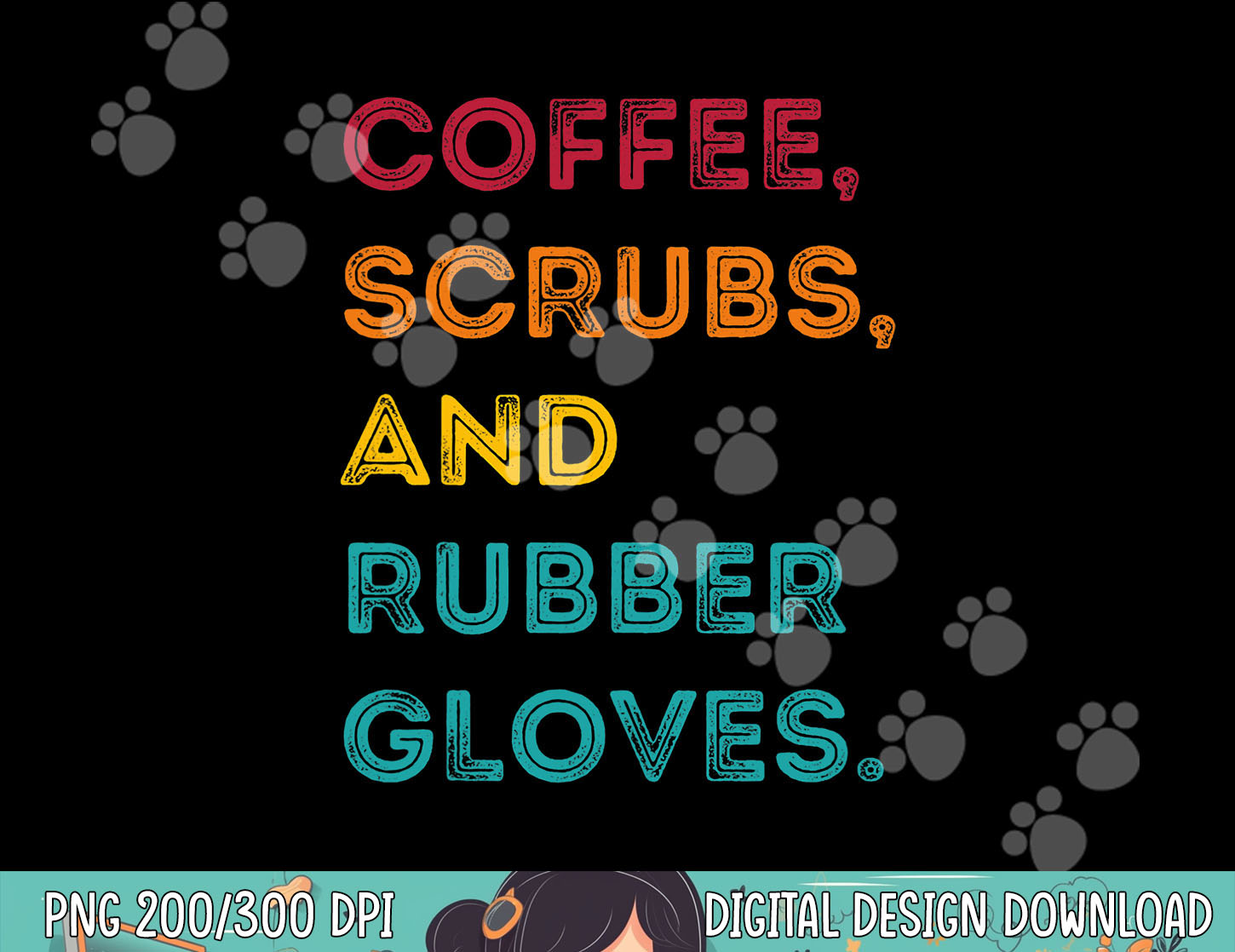 Funny Retro Coffee Scrubs Rubber Gloves Nurse Doctor Medical | Inspire ...