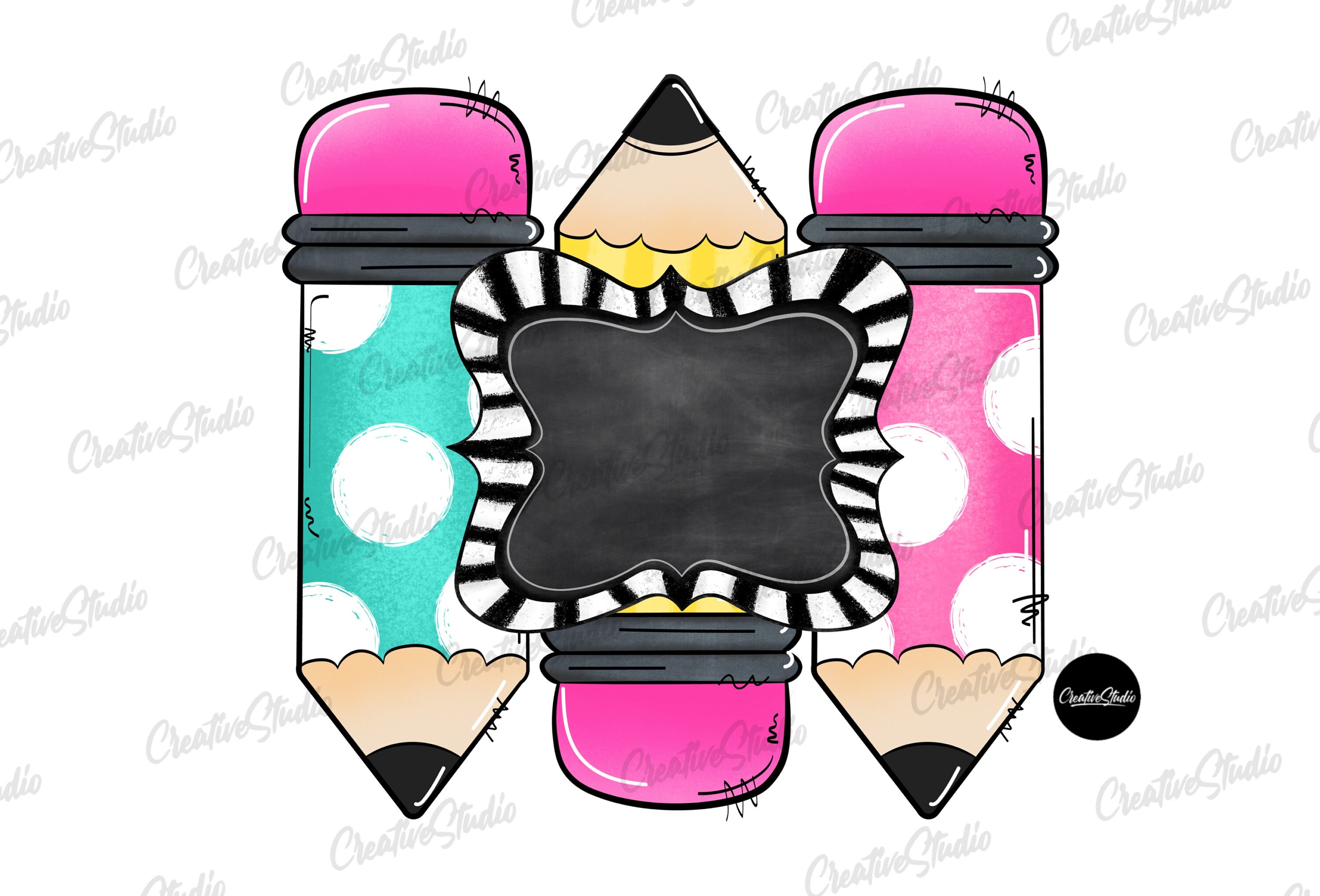 Pencils PNG, digital download, sublimation designs, pre-k fr | Inspire ...