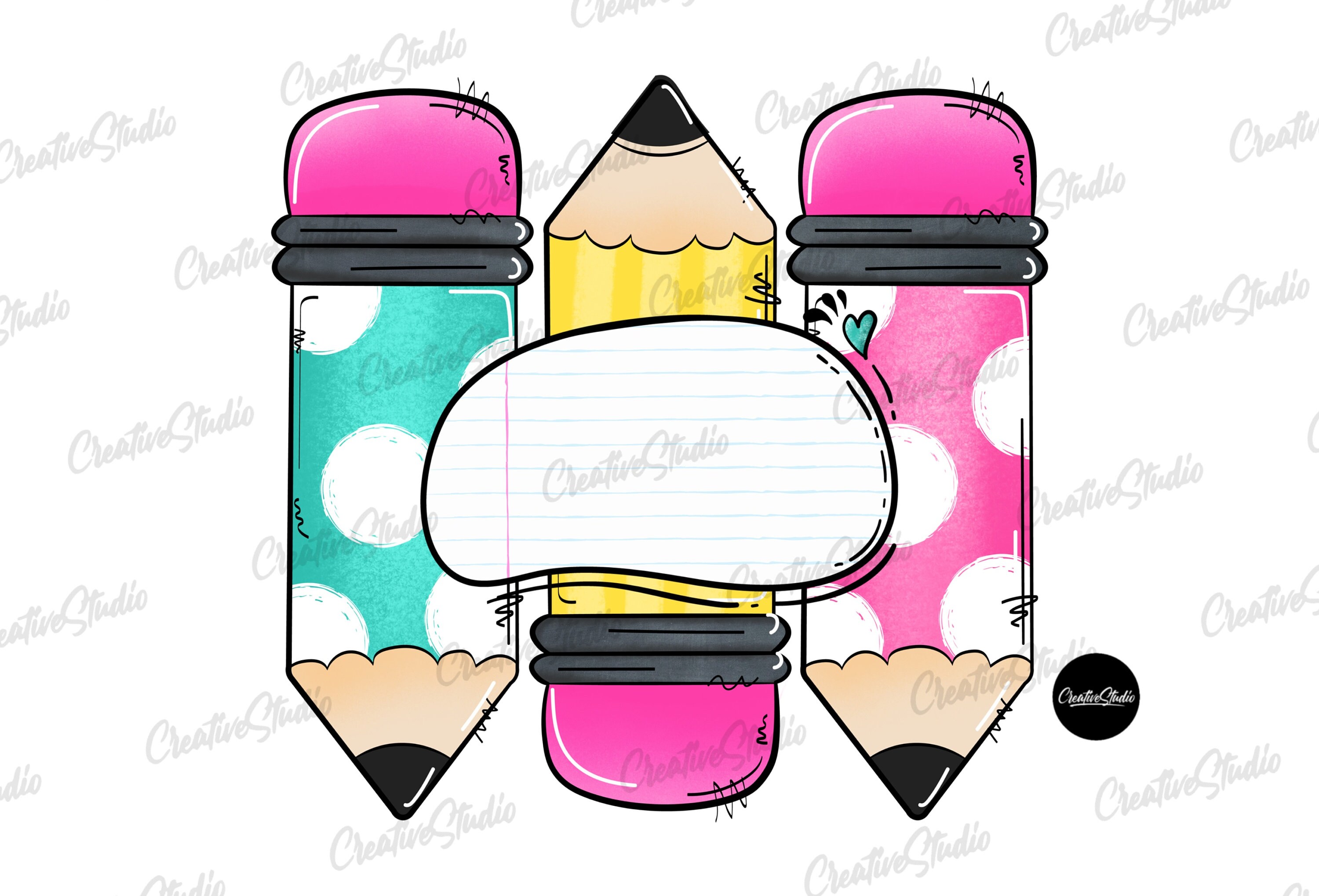 Pencils PNG, digital download, sublimation designs, sublimat | Inspire ...