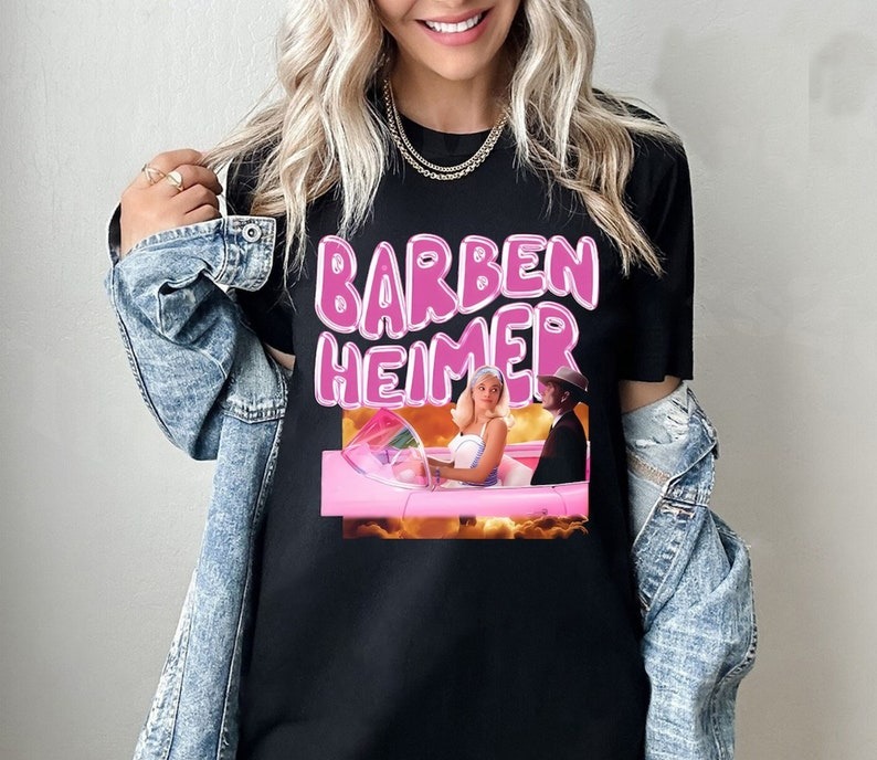 Oppenheimer Barbie Movie 2023 Shirt, Barbieheimer Active Shi - Inspire ...