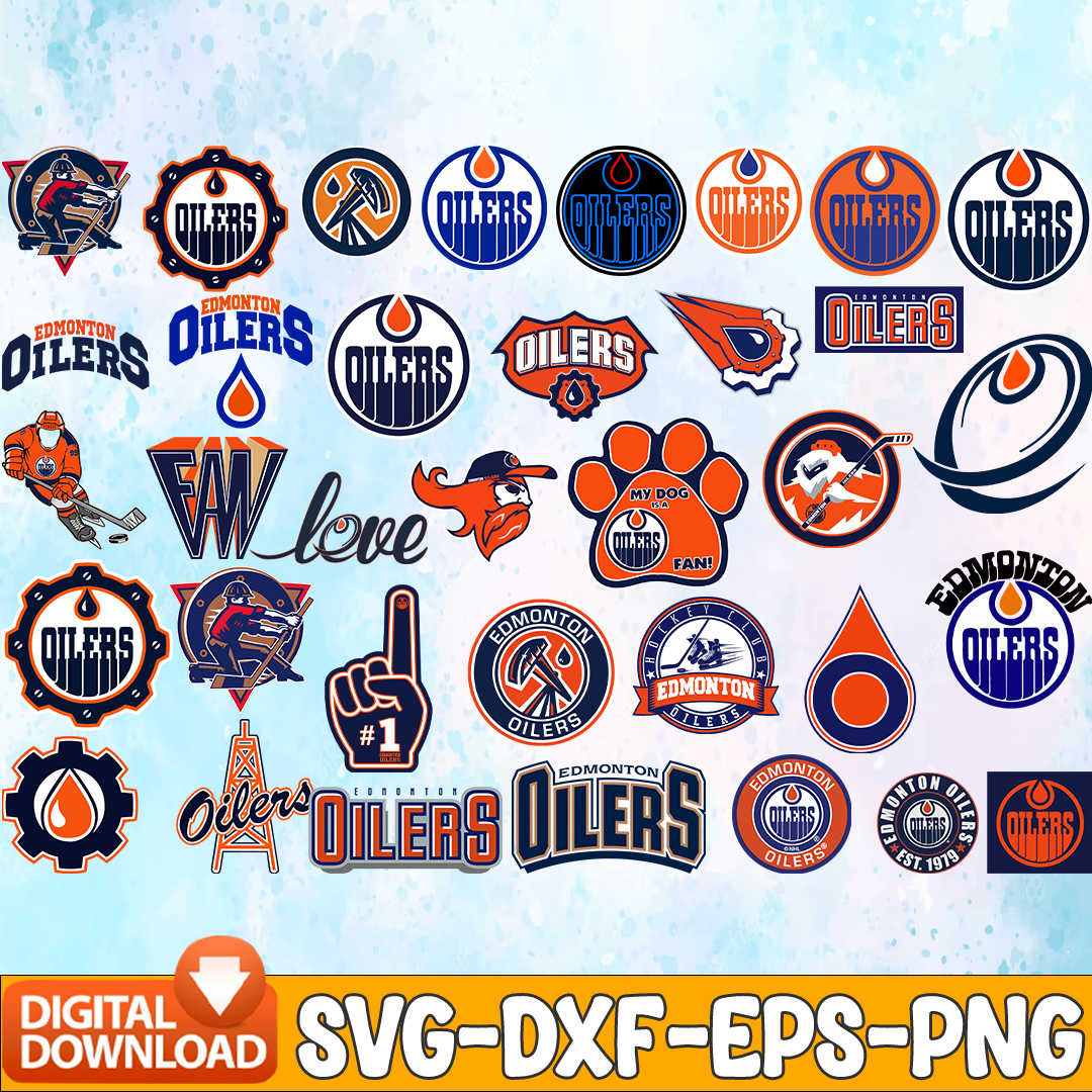 Bundle 35 Files Edmonton Oilers Hockey Team Svg, Edmonton Oi | Inspire ...