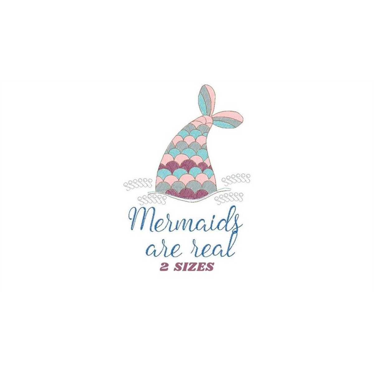 Mermaids are real embroidery designs - Mermaid embroidery de | Inspire ...