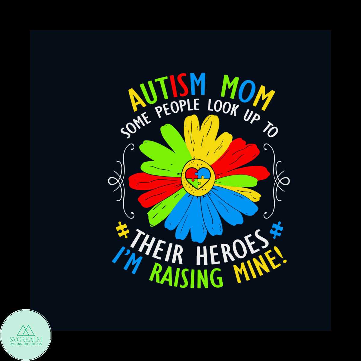 Autism Mom Flower Autism Awareness Svg, Autism Svg, Autism A | Inspire ...