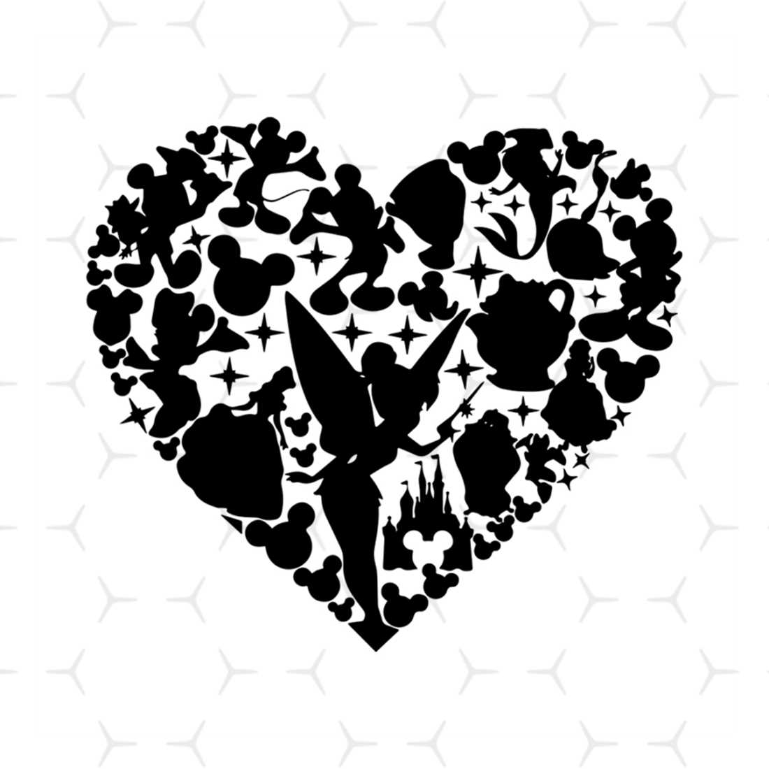 Heart tinkerbell svg | Inspire Uplift