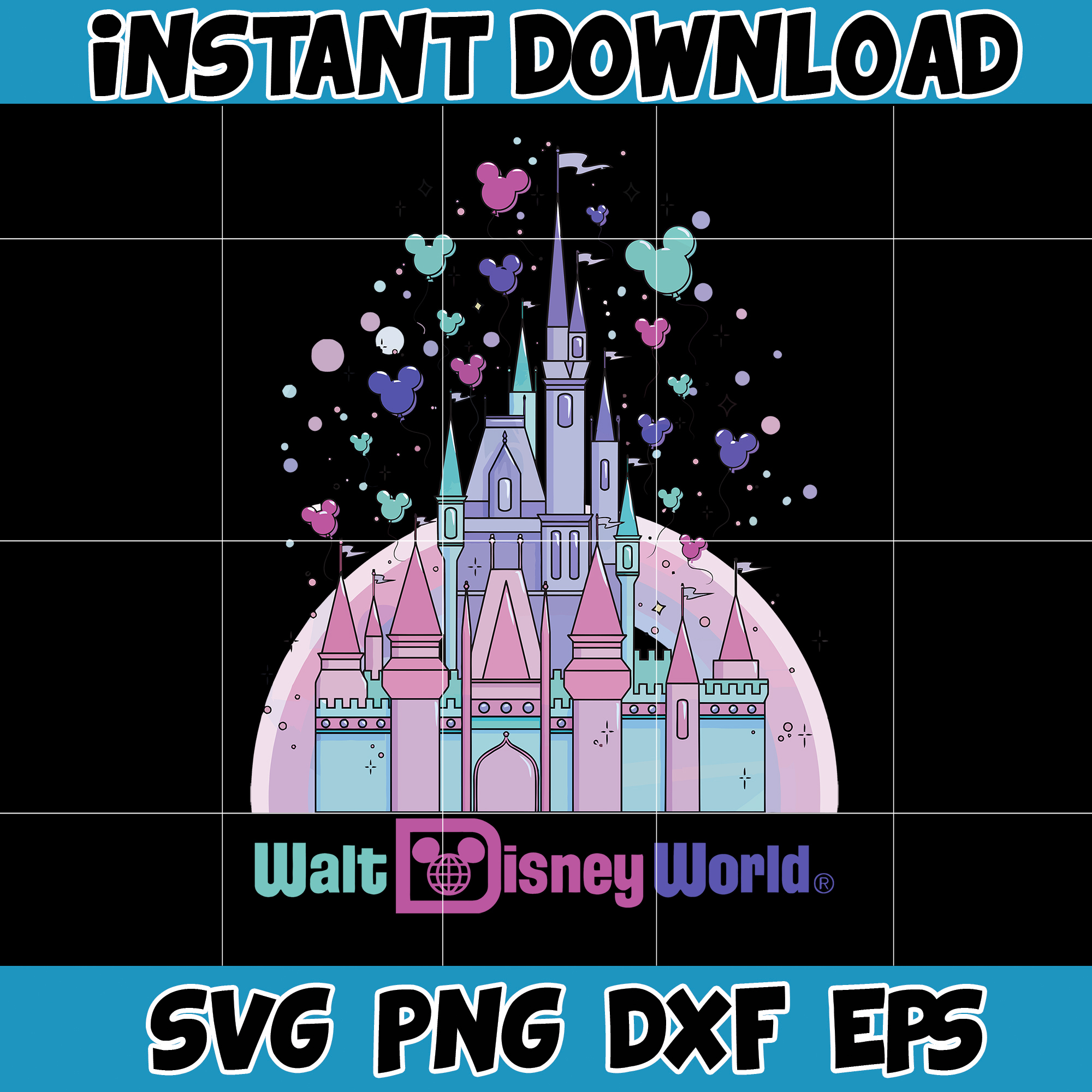 Watercolor DisNey Castle svg, Castle Magic World Vacation Sv - Inspire ...