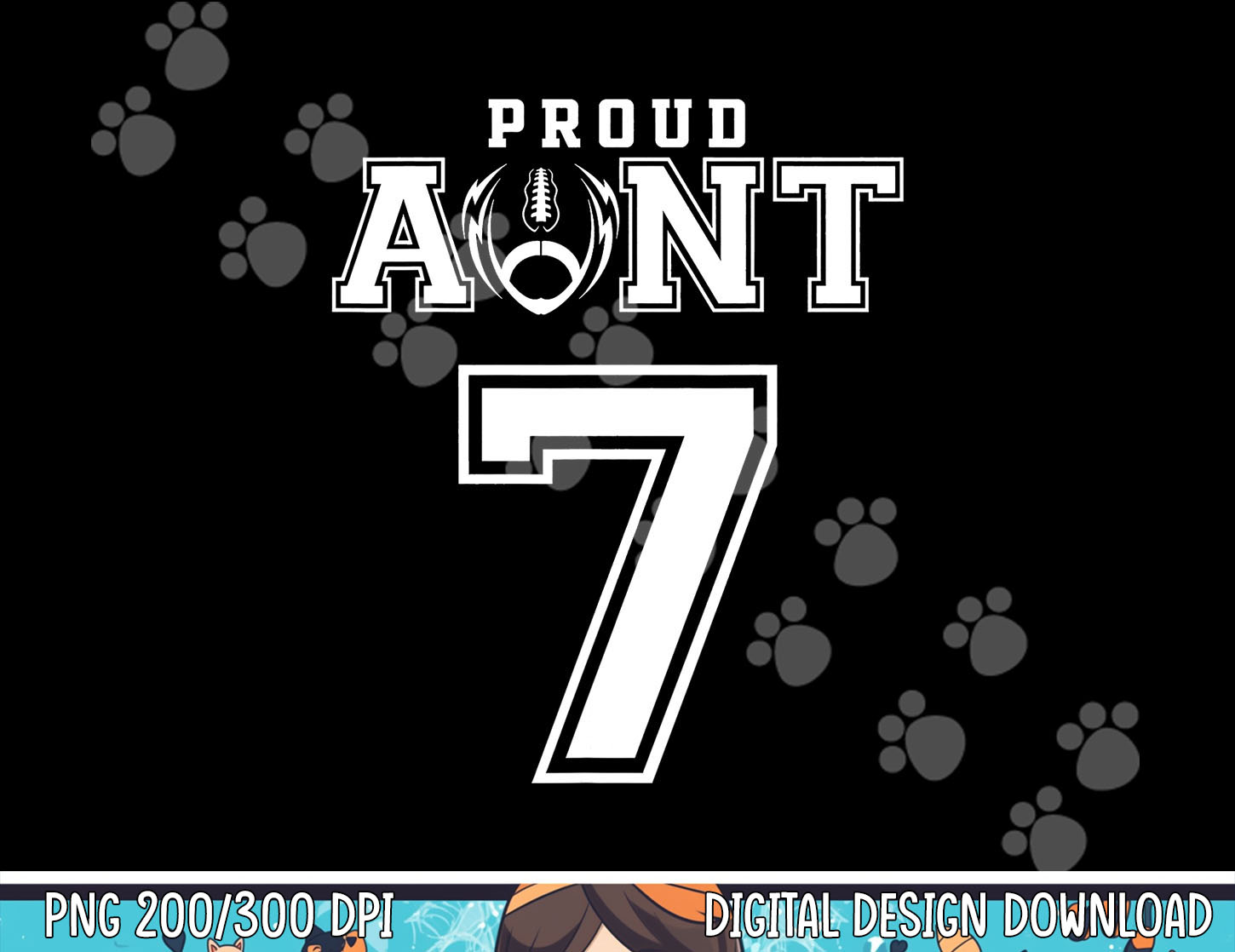Custom Proud Football Aunt Number 7 Personalized For Women p | Inspire ...
