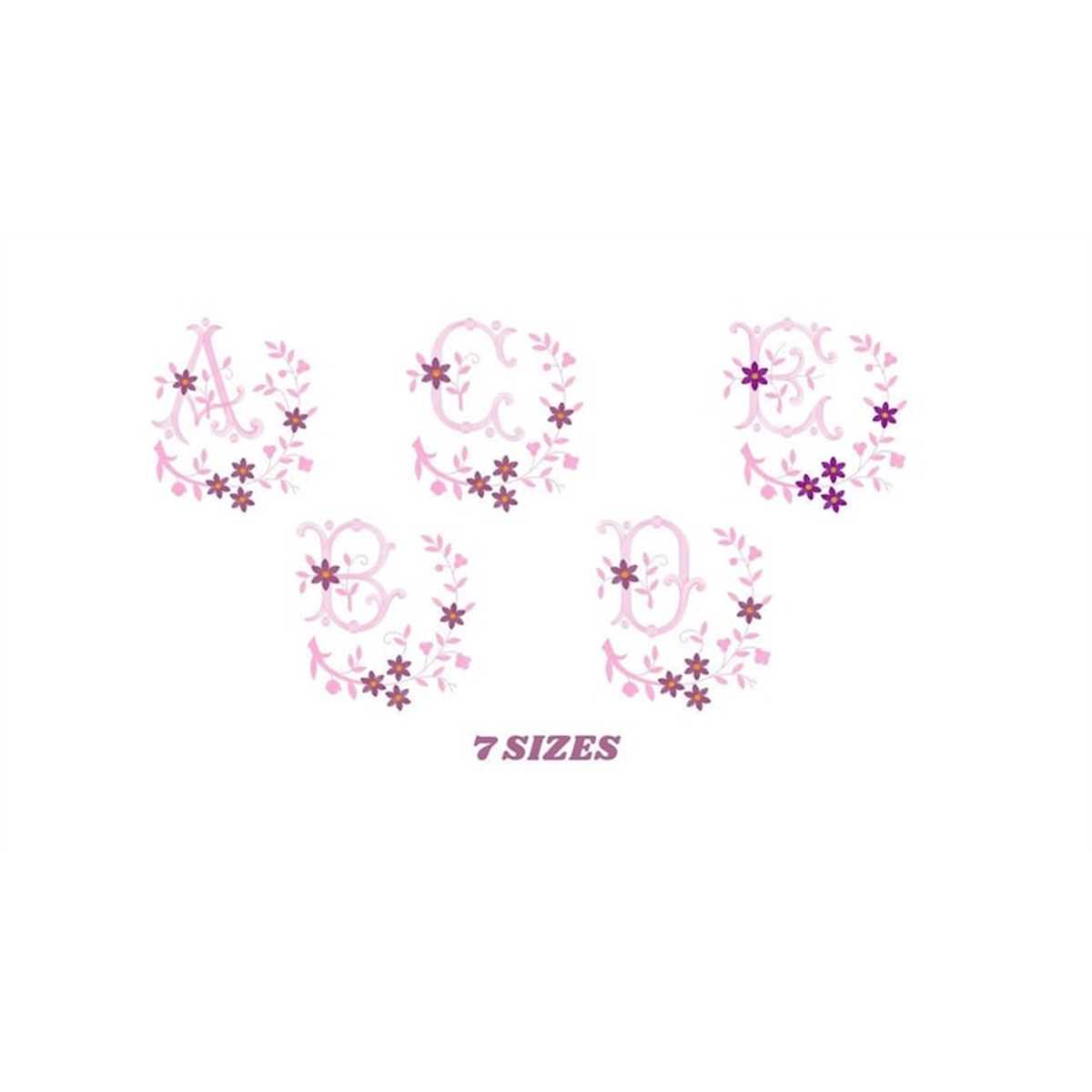 Alphabet embroidery designs set - Floral Letters embroidery | Inspire ...