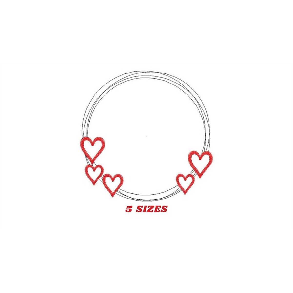 Heart Monogram Frame embroidery designs - Hearts embroidery | Inspire ...