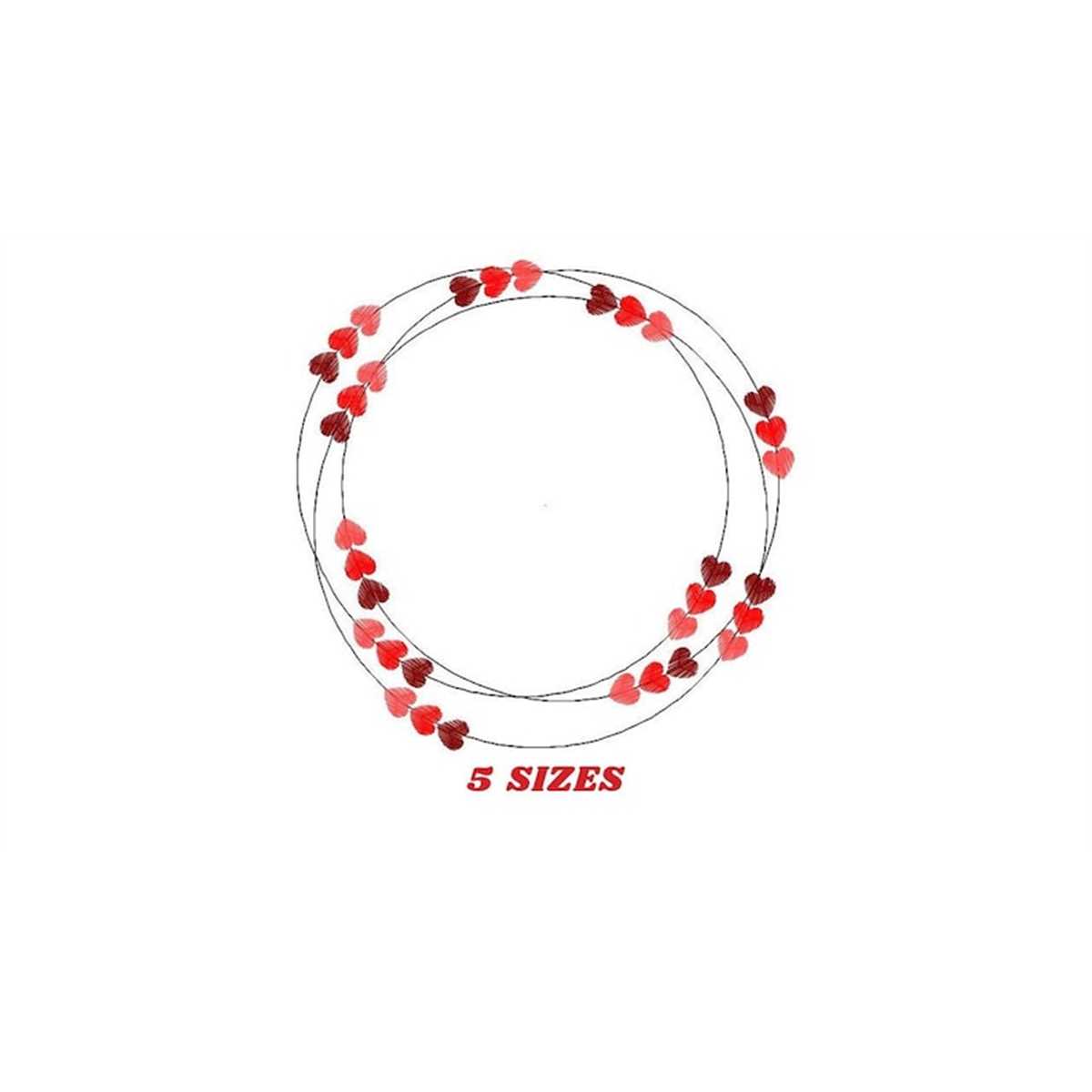 Wedding Monogram Frame embroidery designs - Hearts embroider | Inspire ...