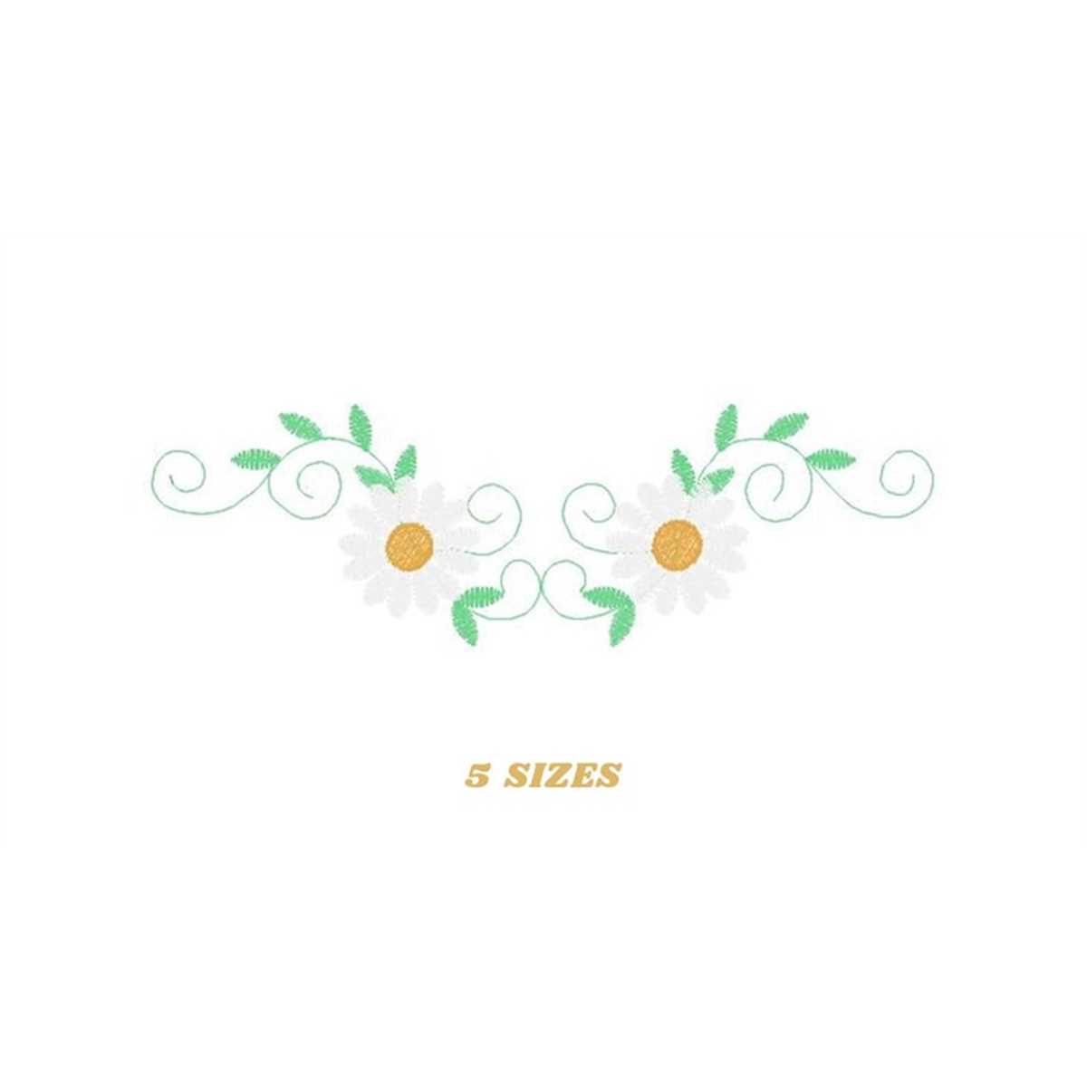 Cute Daisies embroidery designs - Delicate flowers embroider | Inspire ...