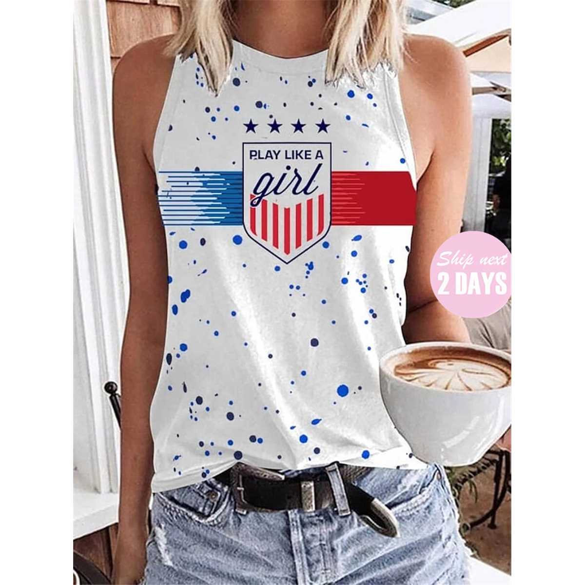 Women's Soccer Tops, Play Like A Girl Shirt, Tee, US Women's | Inspire ...