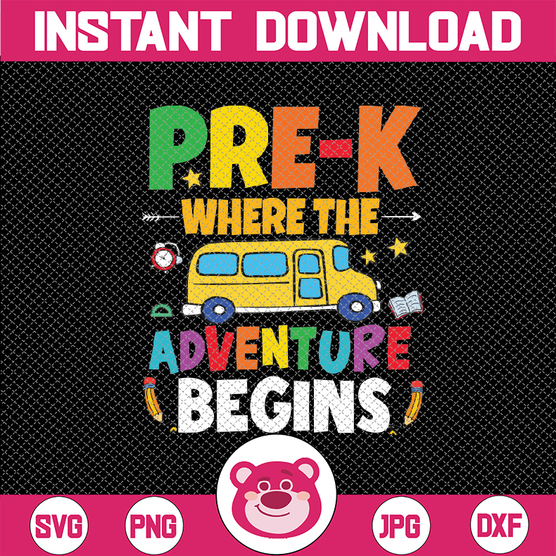 Pre-K First Day Of School Pre K Teacher Student Kids Svg, Fi - Inspire ...