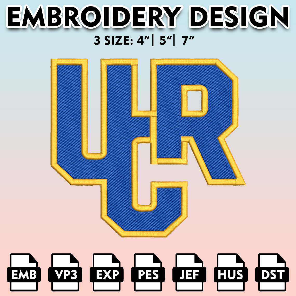 NCAA Logo Embroidery Designs, NCAA UC Riverside Highlanders, | Inspire Uplift