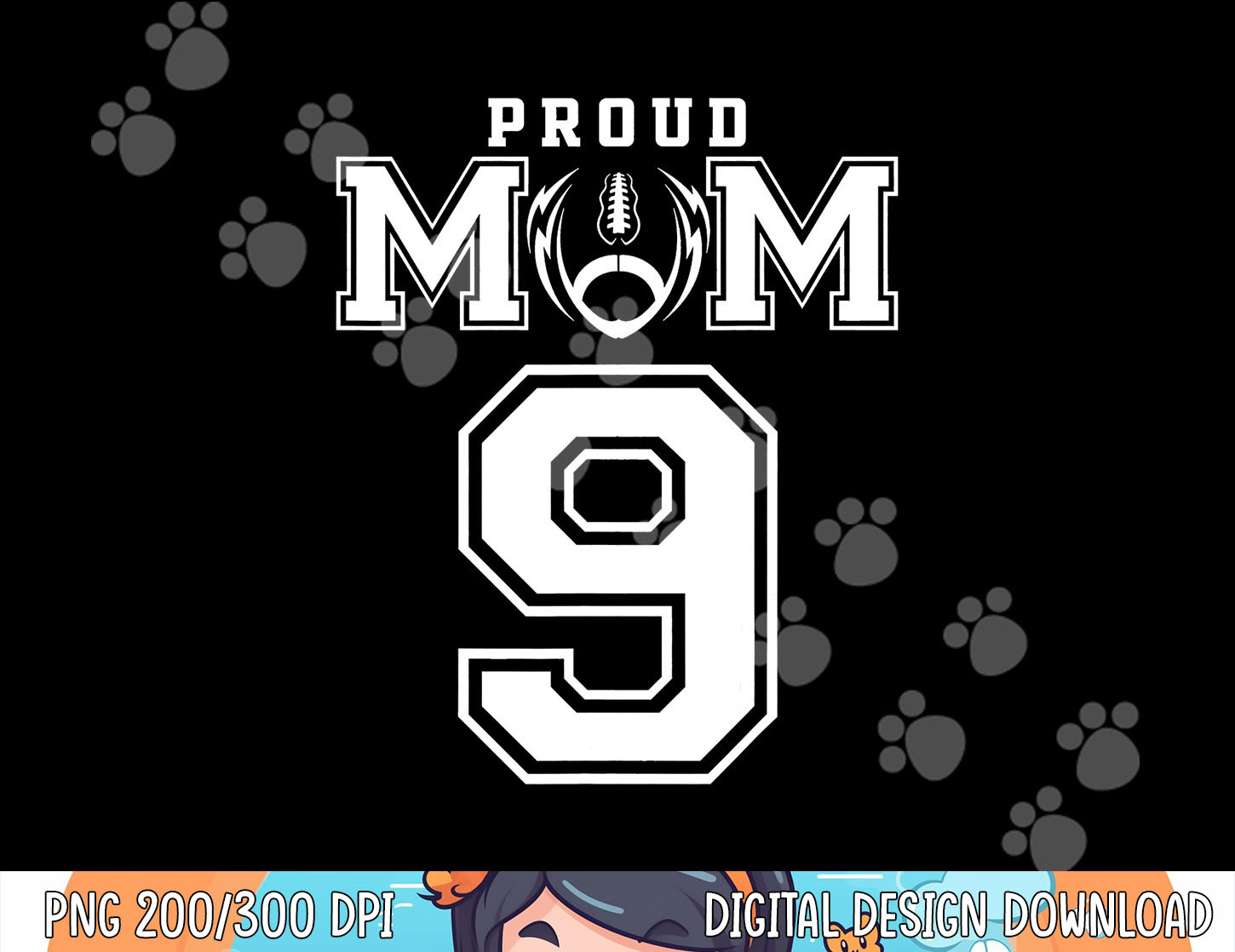 Custom Proud Football Mom Number 9 Personalized For Women pn | Inspire ...