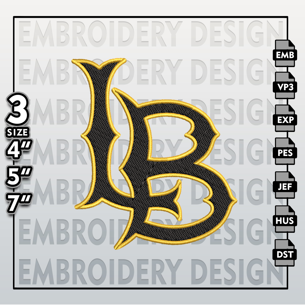 Long Beach State Beach Embroidery Designs, NCAA Logo Embroi | Inspire ...