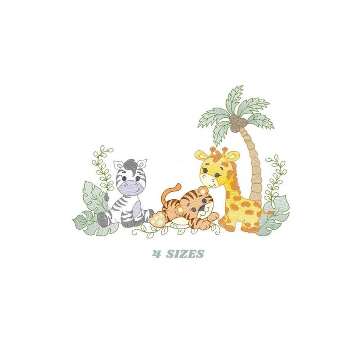 Safari embroidery designs - Animals embroidery design machin | Inspire ...