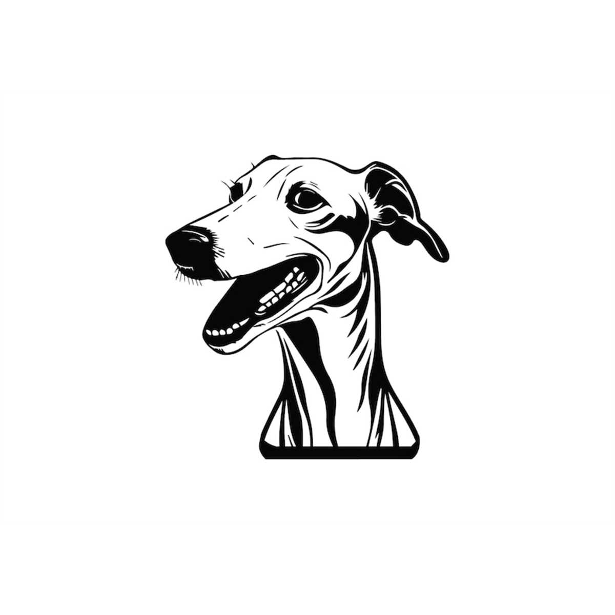 GREYHOUND HEAD SVG, Greyhound Head Clipart, Greyhound Head S - Inspire ...