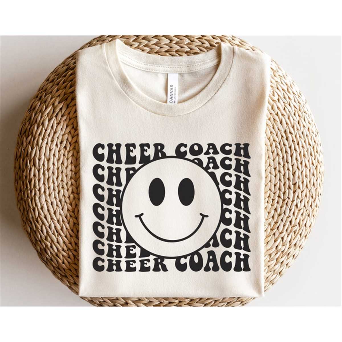 Cheer coach svg, Cheerleader svg, Happy face svg, Cheer mom - Inspire ...