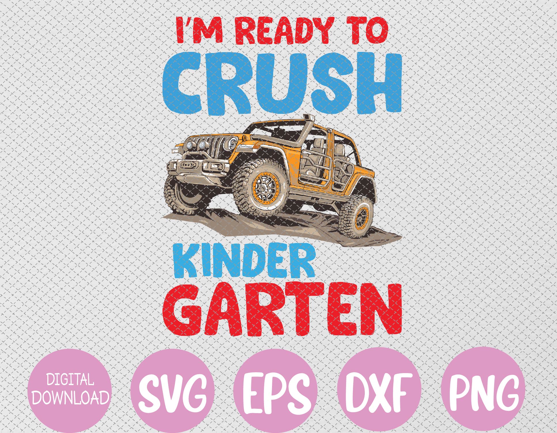 Back to School Boys First Day of Kindergarten Monster Truck | Inspire ...