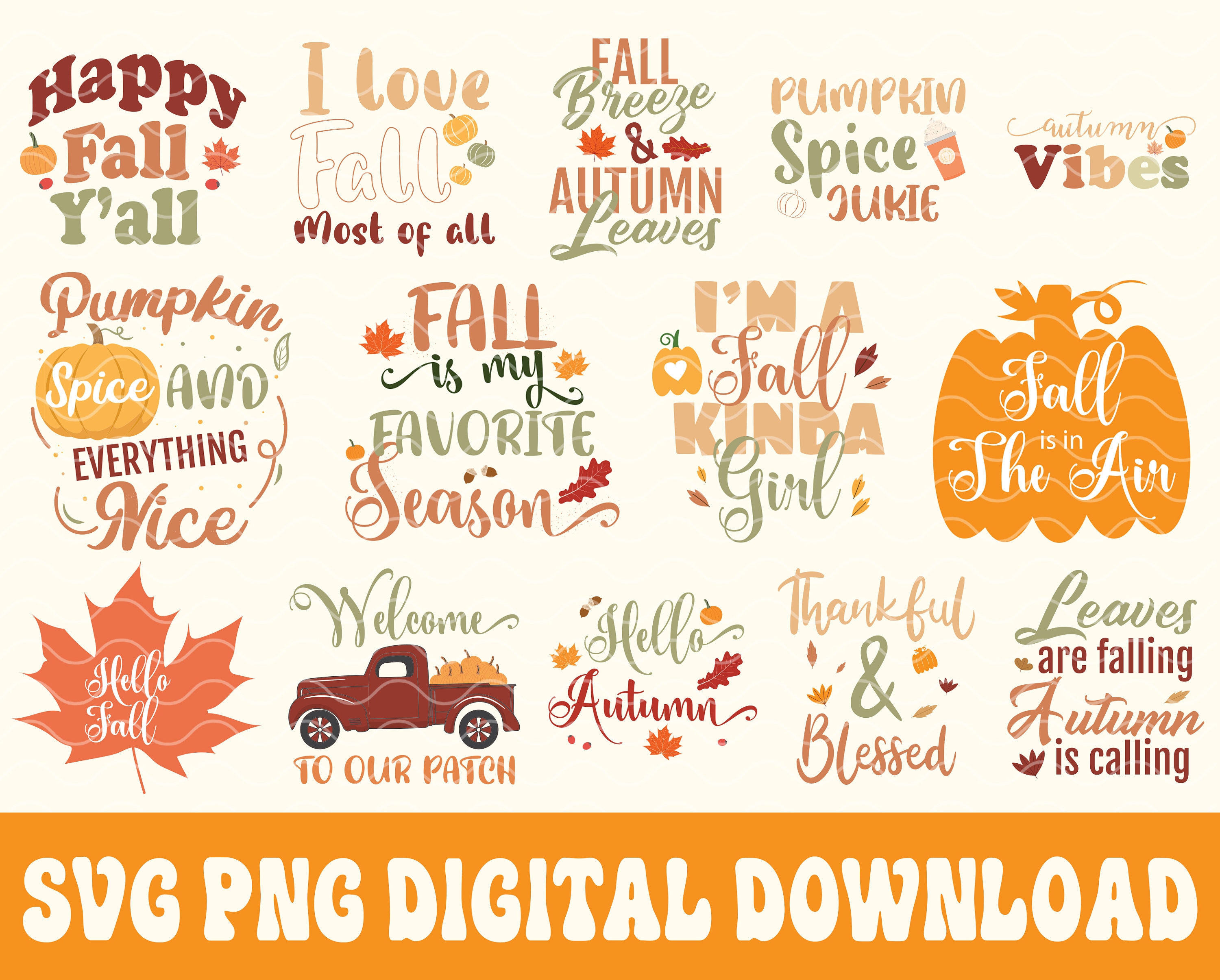 Fall SVG, Fall SVG Bundle, Autumn Svg, Thanksgiving Svg, Fal - Inspire ...