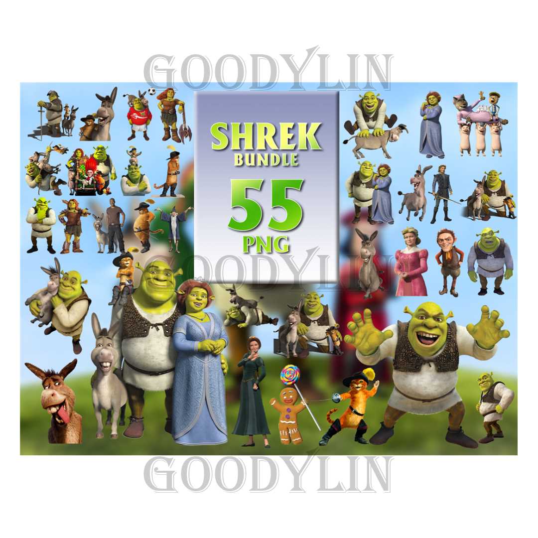 55 Files Shrek Bundle Png, Cartoon Png, Shrek Png, Shrek Bun - Inspire ...