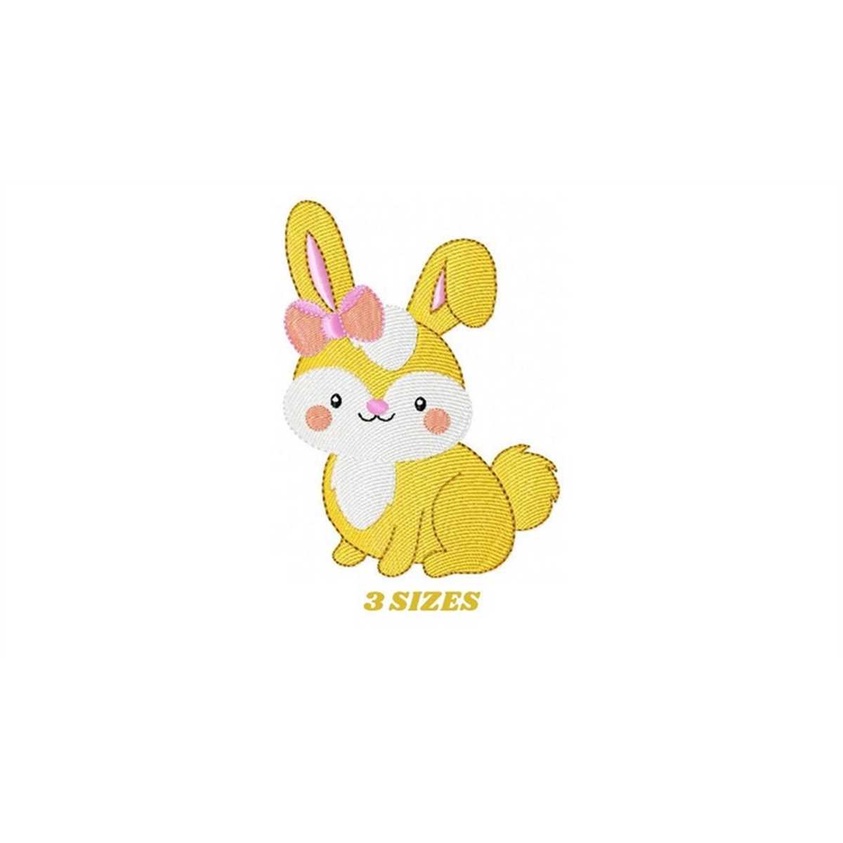 Female Bunny embroidery design - Rabbit embroidery designs m | Inspire ...