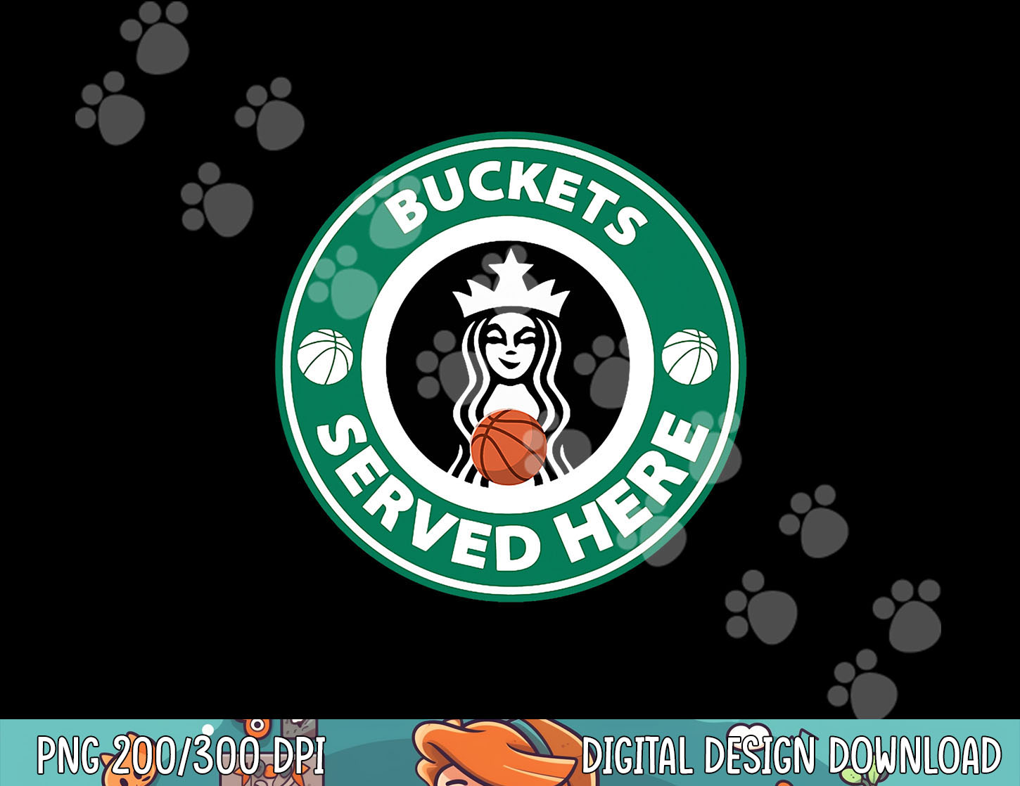 Girls Basketball Funny Logo Serving Buckets great Teenager | Inspire Uplift