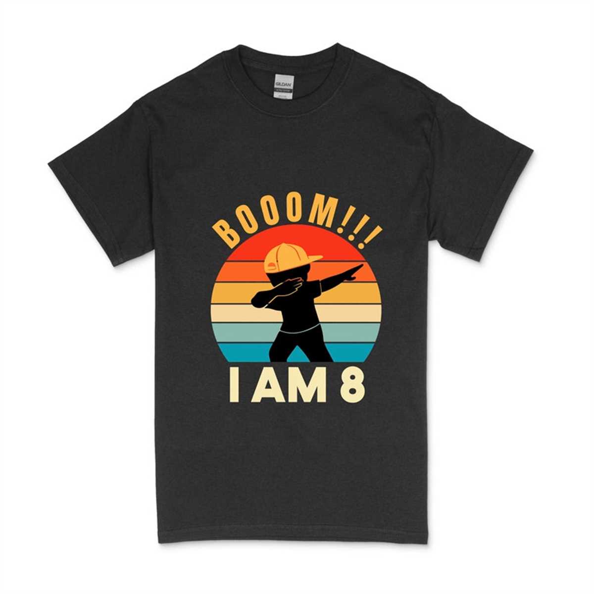 Kids Dabbing Birthday 8 Years Old Retro SVG, Booom I Am 8 Sv | Inspire ...